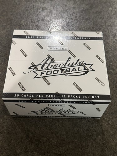 2021 ABSOLUTE FOOTBALL Cello Box - 12 Fat Packs FACTORY SEALED Box ...