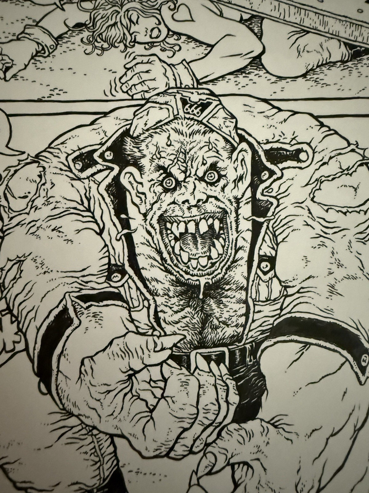 Steve Mannion original art From Fearless Dawn One-shot + Signed Comic w ...