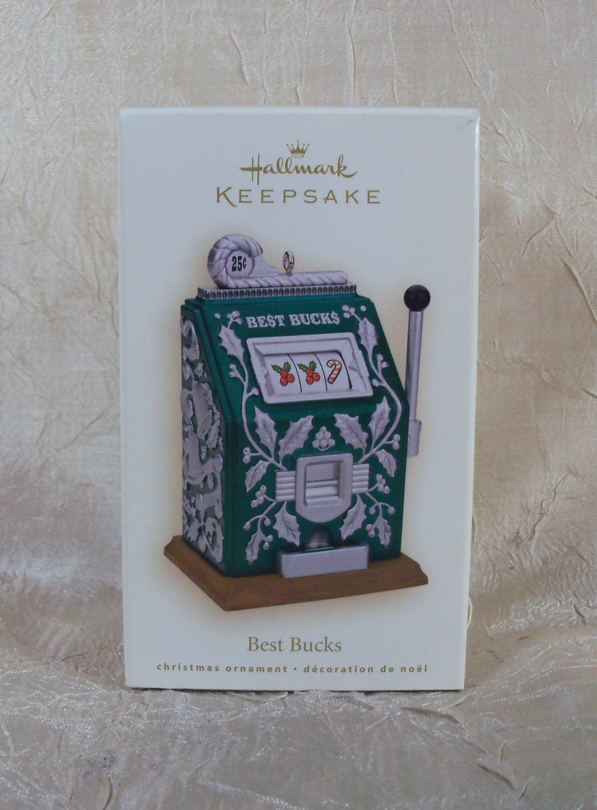 Hallmark Keepsake Best Bucks Slot Machine 2008 Christmas Ornament SEE ...