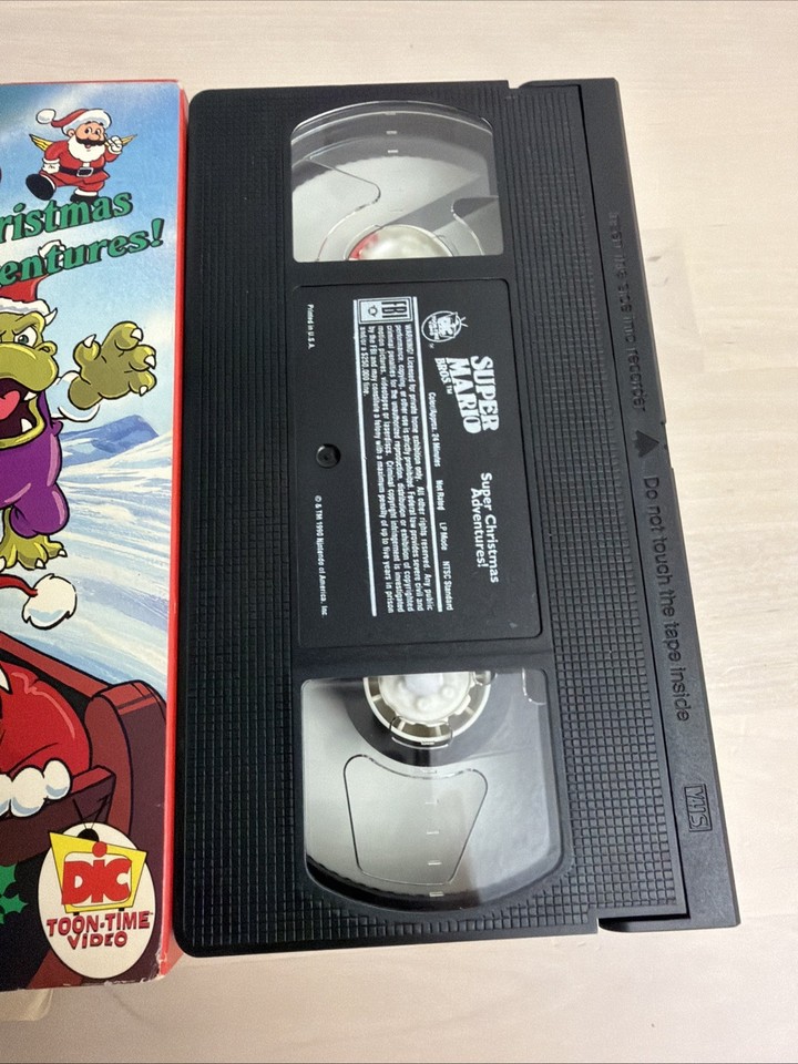 Super Mario Bros Super Christmas Adventure VHS DIC Toon Time Cartoon ...