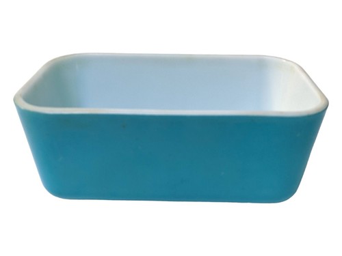Vintage Pyrex Blue 0502 Refrigerator Dish, No Lid, Blue Fridgie Pyrex ...