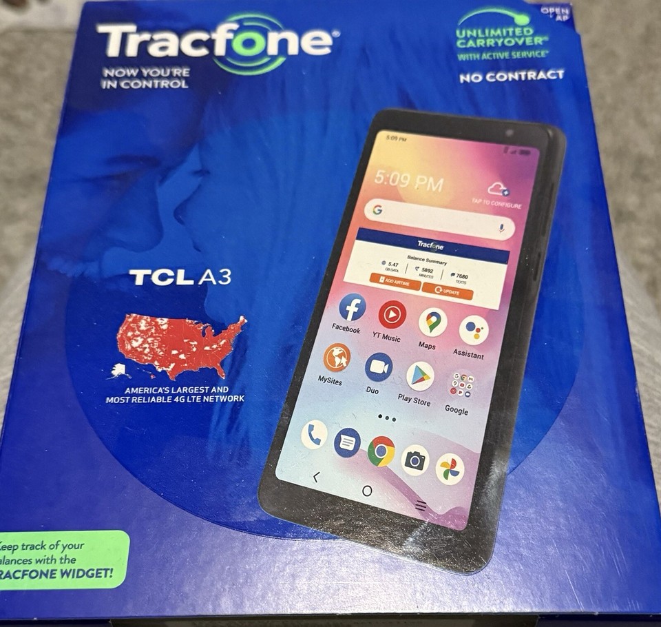 Tracfone Alcatel TCL A3 32GB Black Prepaid Smartphone. EXTRAS Included! **READ** | eBay