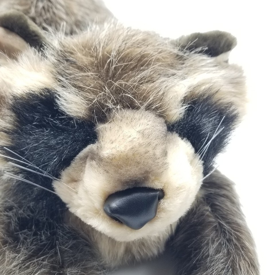 Folkmanis Large RACCOON Life Size Plush Toy Puppet 26" Length Retired ...