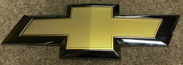 2016 Silverado 2012 Colorado GM Front & Rear Black Bowtie Emblems ...