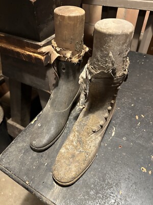 Very Rare Pair Antique Cast Iron Cobbler Boot Door Stops | eBay