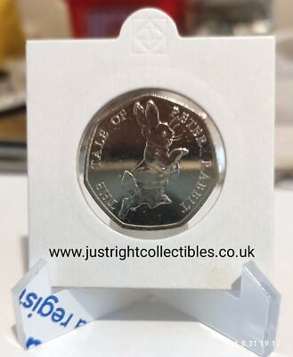 2017 50P COIN TALE PETER RABBIT CIRCULATED RARE FIFTY PENCE BEATRIX ...