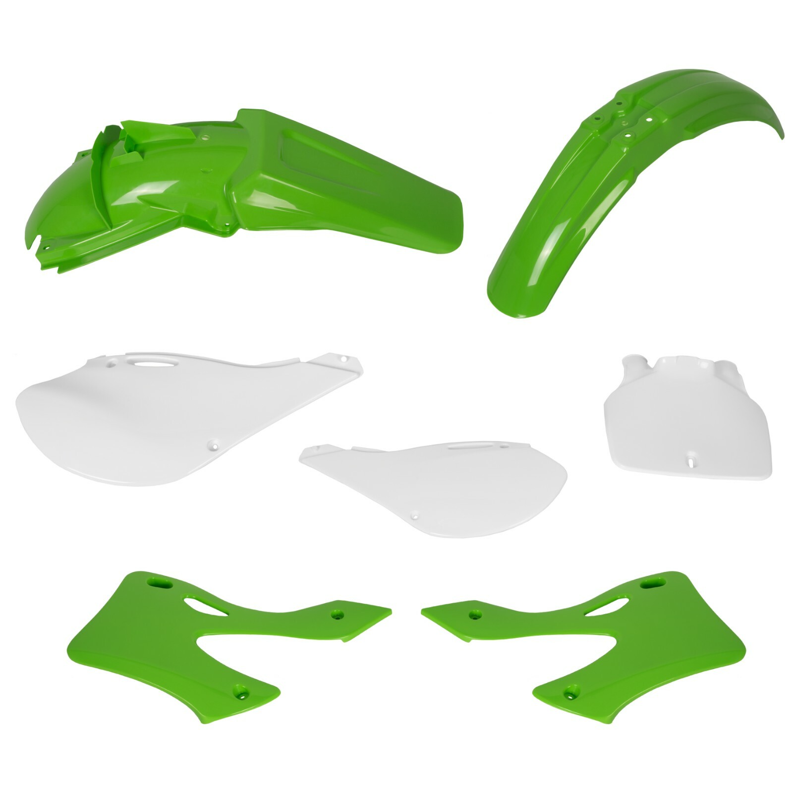 7PCS Plastic Kit Restyle Fairing BodyWork Set For KAWASAKI KX125 KX250 ...