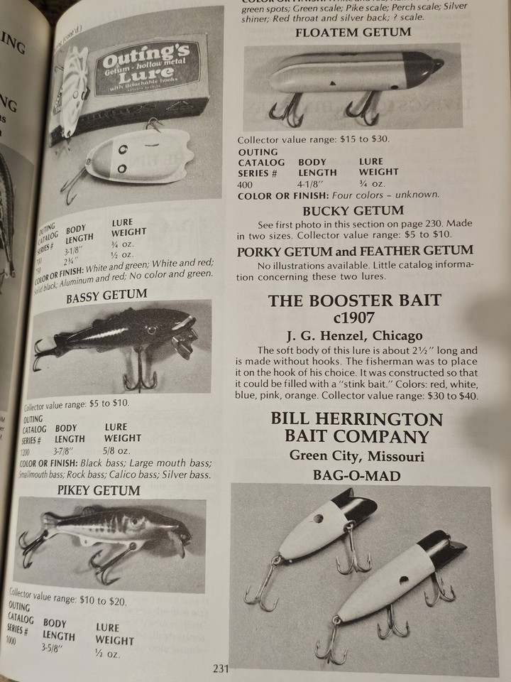 Old Fishing Lures and Tackle Book Softcover by Carl F. Luckey Fishing ...