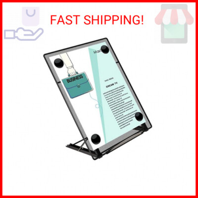 MaxGear Desktop Document Holder for Typing, Paper Holder Stand for Desk ...