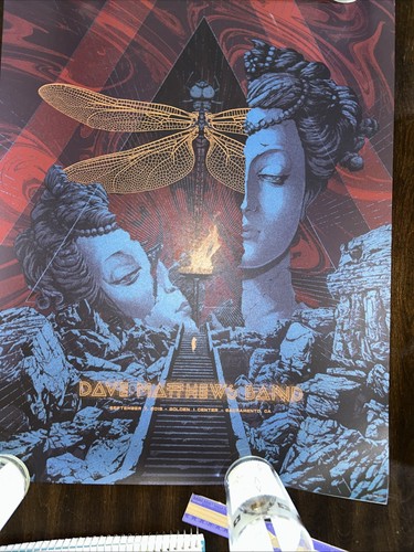 Dave Matthews Band Poster 9/7/2019 Golden One Sacramento, CA Kevin Tong ...