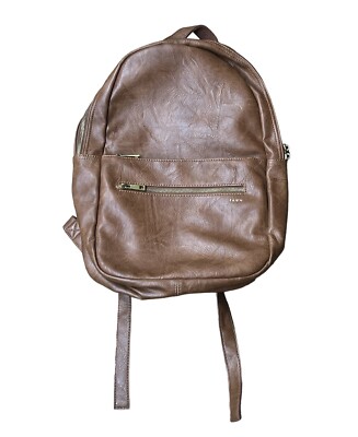 Fawn Jillian Harris The Pack Brown Matte Vegan Leather Backpack Baby ...