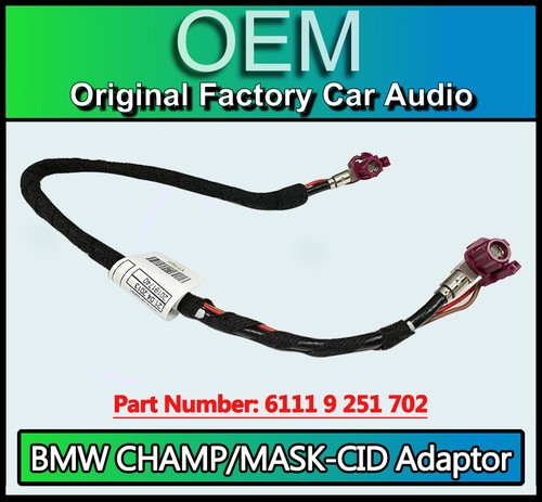 BMW display screen Wiring lead cable BMW 61119251702 02, CHAMP/MASK-CID ...
