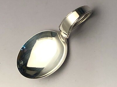 Sterling Silver Bent Handle Baby Spoon, Virginia Sterling, Weidlich ...