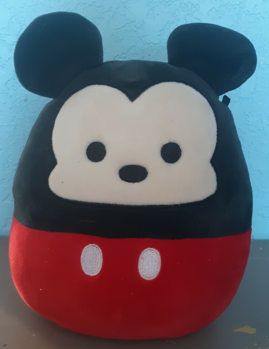Squishmallow MICKEY MOUSE~DISNEY Soft Plush~8"x 7"~offical Kellytoy ~VG ...