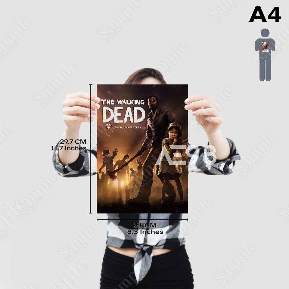 Telltale's The Walking Dead Posters Home Decor Wall Art Game Print A3 ...