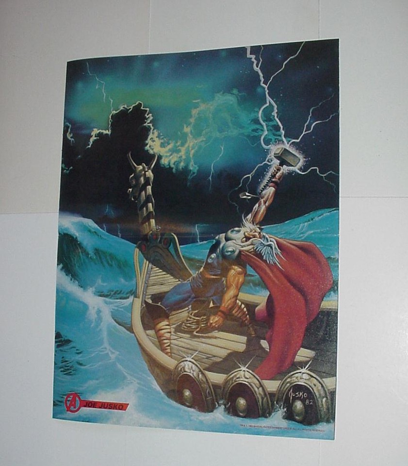 Thor Poster #56 Mighty Thor in Asgard by Joe Jusko Avengers | eBay