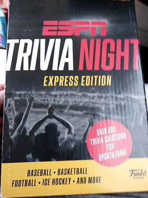 NEW- Funko Games ESPN Trivia Night Express Edition/ Trivia Game For 2 ...