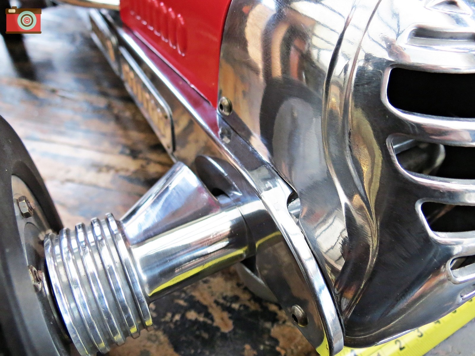 RED BB KORN VINTAGE RACING CAR REPLICA. Tether Car, Authentic Models ...