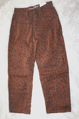 Women's Universal Thread Brown leopard Print Straight Pants Size 00 | eBay