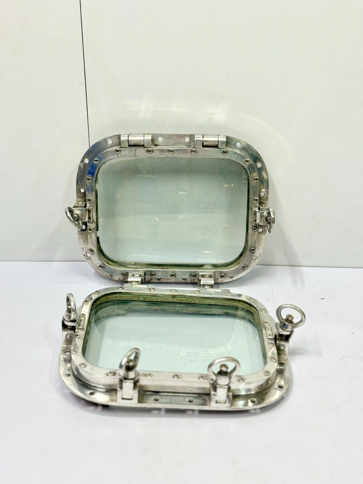 Ship Salvaged Vintage Old Aluminum Metal Square Window Porthole Hatches ...