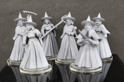 6pc Witches Set Mini Miniature RPG Tabletop Gaming Wargaming D&D | eBay