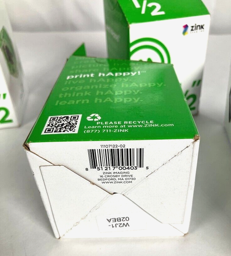 Three rolls of ZINK 1/2 inch zRoll - A 1/2 inch wide roll of full color ...