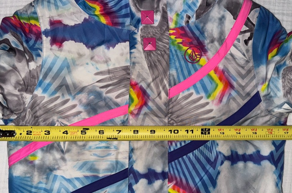 VOLCOM GIRLS PEGASUS UNICORN RAINBOW WINTER SNOW SKI BOARD JACKET-SMALL ...