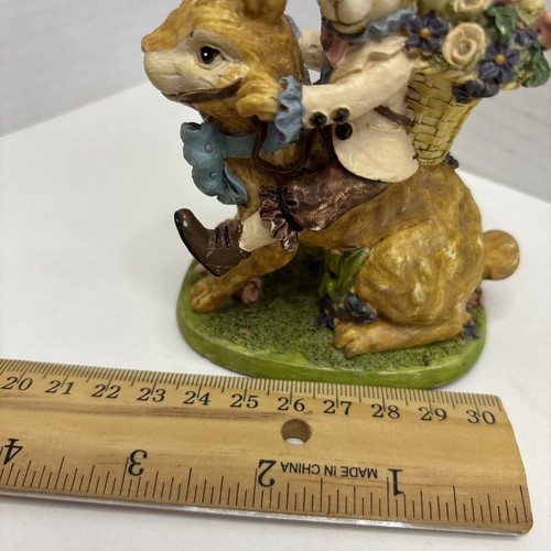 VTG Victorian-Style Rabbit Riding On A Larger Hate.Katherine’s ...