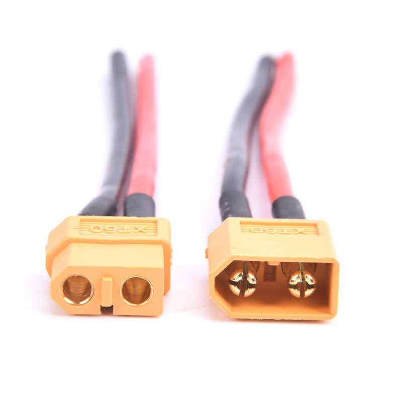 1set XT60 XT-60 Male+Female Bullet Connectors Plugs with Silicon 14 AWG ...