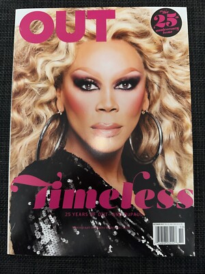 RuPaul OUT Magazine 25th Anniversary October 2017 LGBTQ+ Fashion | eBay