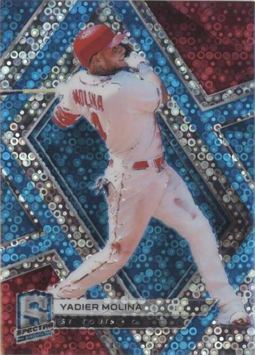 2019 Panini Chronicles - Spectra Yadier Molina #9 Neon Blue Prizm /99 ...