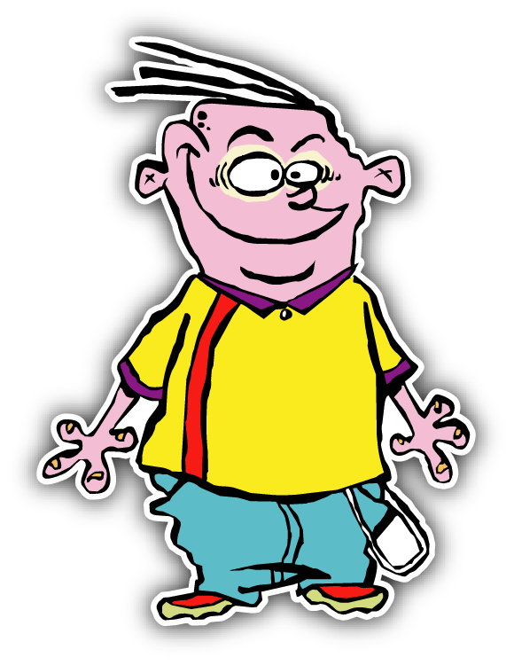 Ed, Edd n Eddy Ed Standing Cartoon Car Bumper Sticker Decal 5''x 2'' | eBay