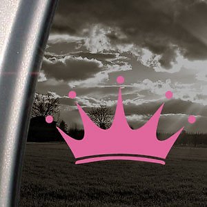 Crown Pink Decal Car Truck Bumper Window Vinyl Pink Sticker | eBay