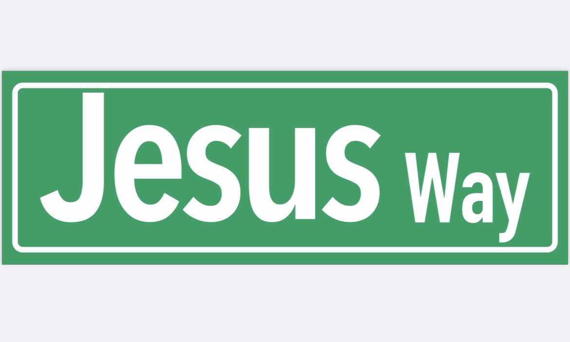 One Way Jesus Sign