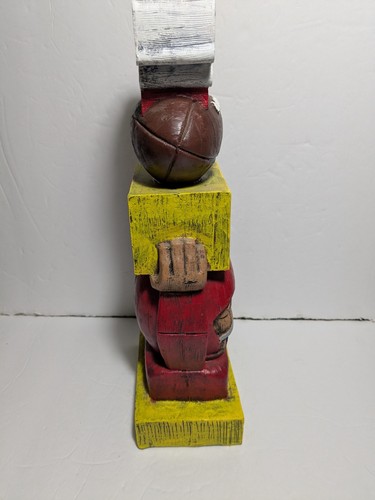 Kansas City Chiefs Vintage Tiki Totem Man Cave Garden Statue Official ...