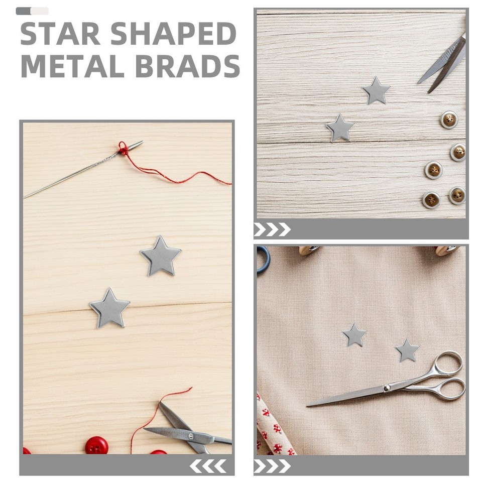 200 Pcs Small Brads for Paper Crafting Decorative Crafts Mini Fasteners ...