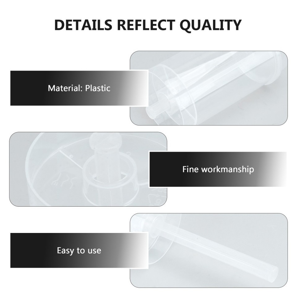 20 Pcs Plastic Cake Container Push Cylinder Pop Containers with Lids ...