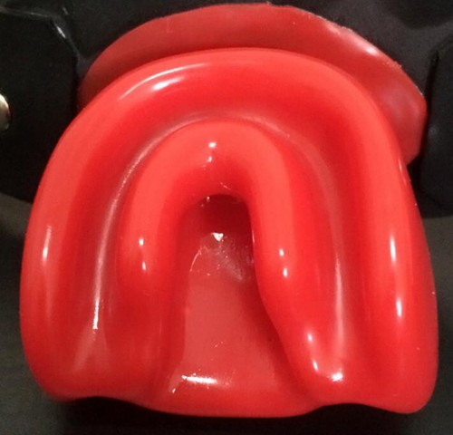 Red Teeth for mask diy one piece moulded no glue | eBay
