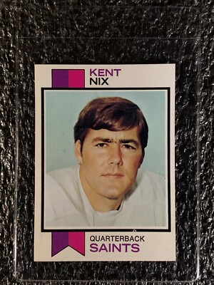 1973 Topps Football #76 Kent Nix NM | eBay
