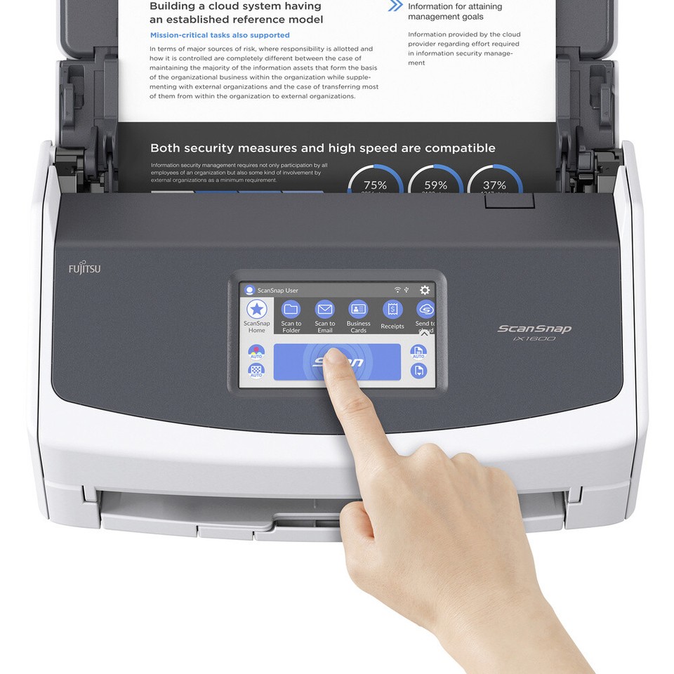 Fujitsu ScanSnap iX1600 Duplex-Dokumentenscanner A4 600 x 600 40 Seiten ...