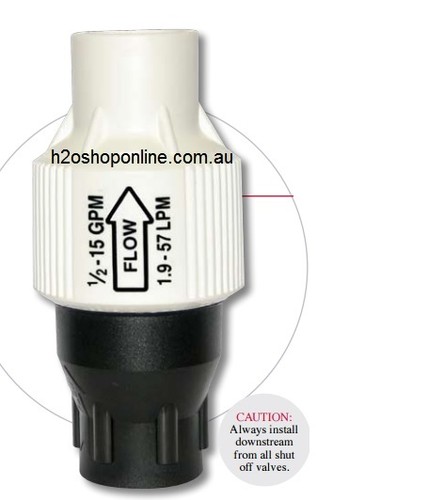 Senninger PSR Wide Flow Range Pressure Regulator 1.9 - 57 LPM (20mm F x ...