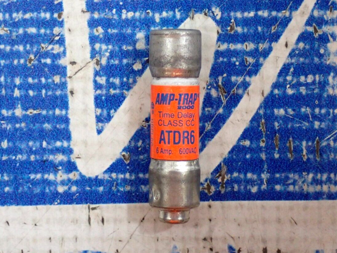 Ferraz Shawmut Amp-Trap ATDR6 6 Amp 600 Volt Time Delay Class CC Fuse ...