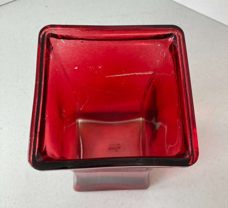 9" x 4" Square Glass Vase Bloomnet | eBay