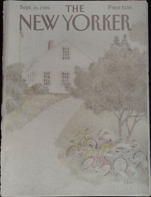 The New Yorker September 16, 1985 Charles Martin COVER ONLY | eBay