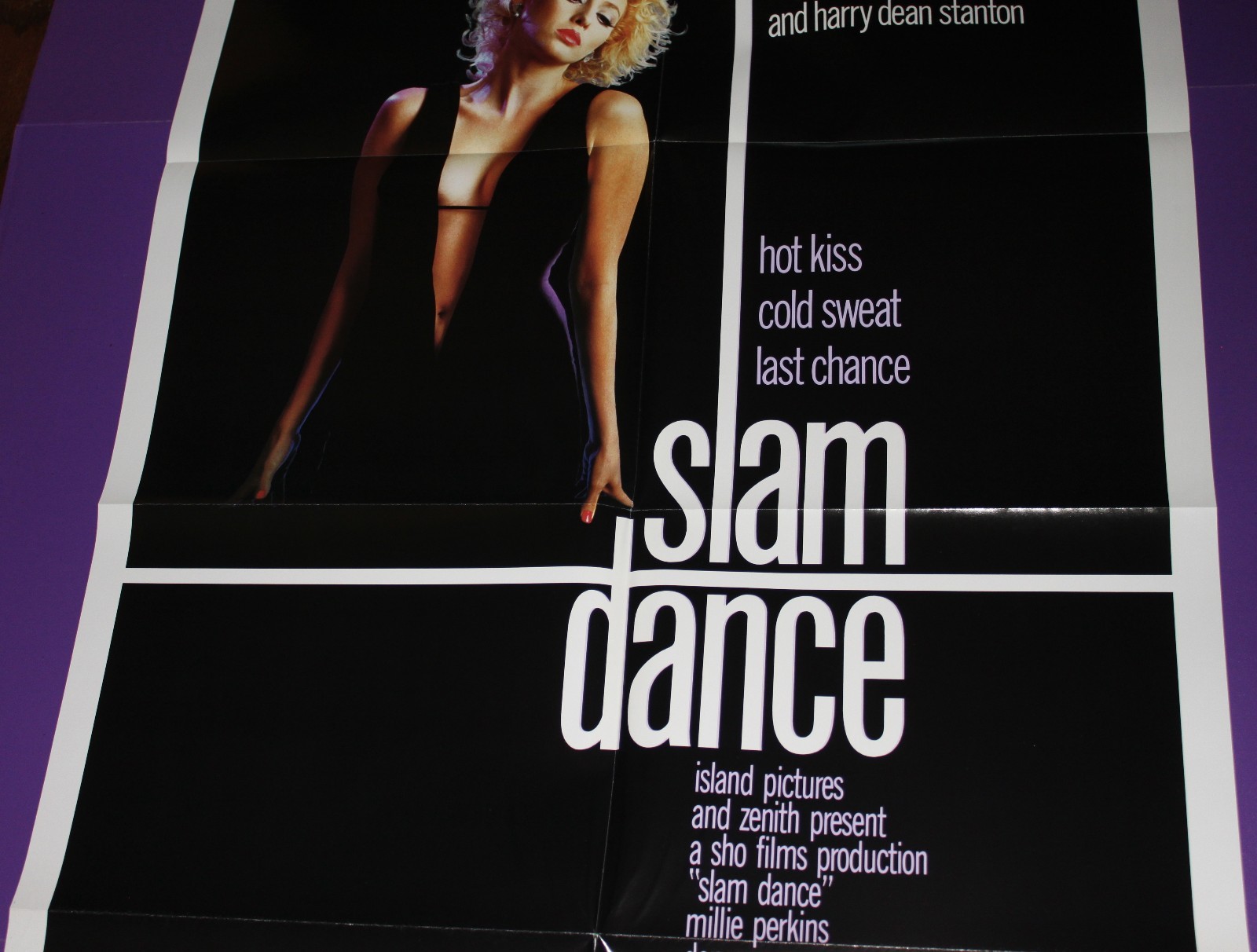 SLAM DANCE MOVIE POSTER ORIGINAL ONE SHEET VIRGINIA MADSEN | eBay