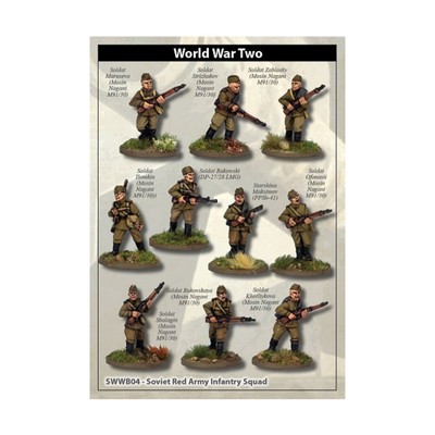 Artizan Designs WWII Soviet Mini 28mm Soviet Infantry Squad I Pack New ...