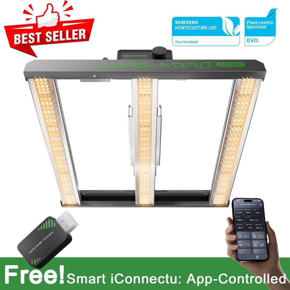 2026 Mars Hydro LED Grow Light FC EVO Smart Full Spectrum Samsung 301H ...