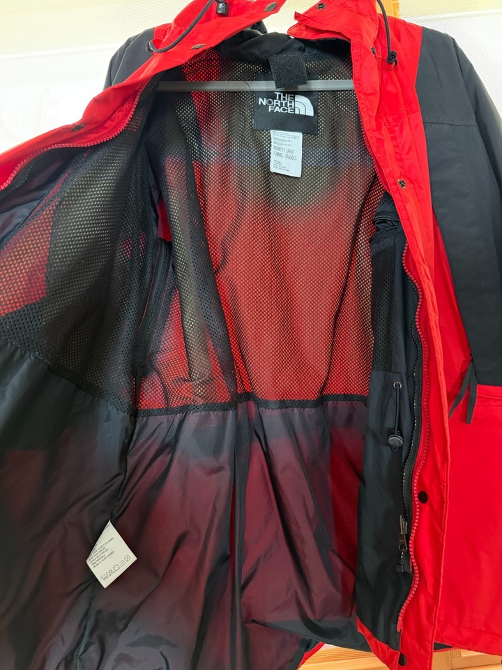 The North Face Vintage 90s Gore Tex Shell Rain Jacket Red Black Women's ...