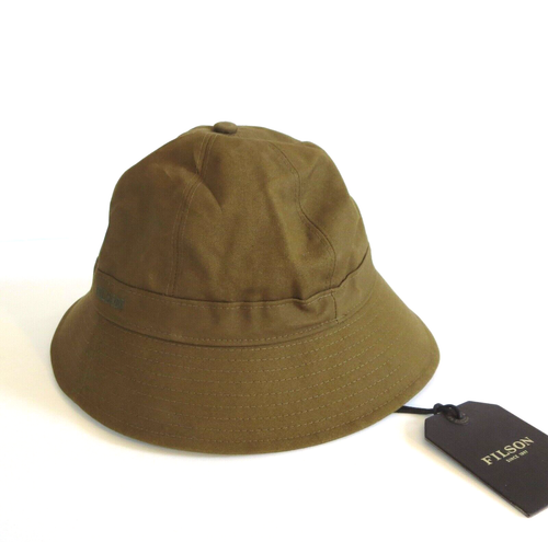 Filson Bucket Hat Rain Waxed Cotton (XL) Mens NEW Marsh Olive Hunt Fish ...