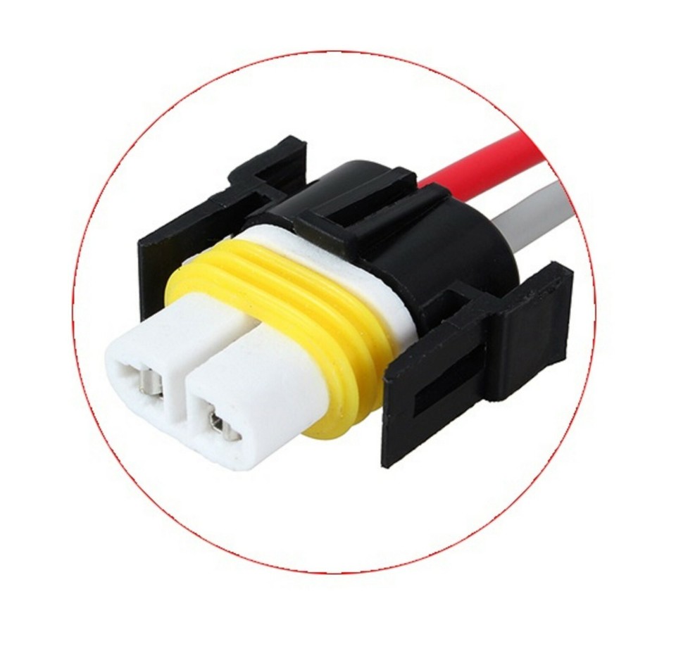 Wire Pigtail Female Ceramic S H8 Two Harness Head Light High Beam ...